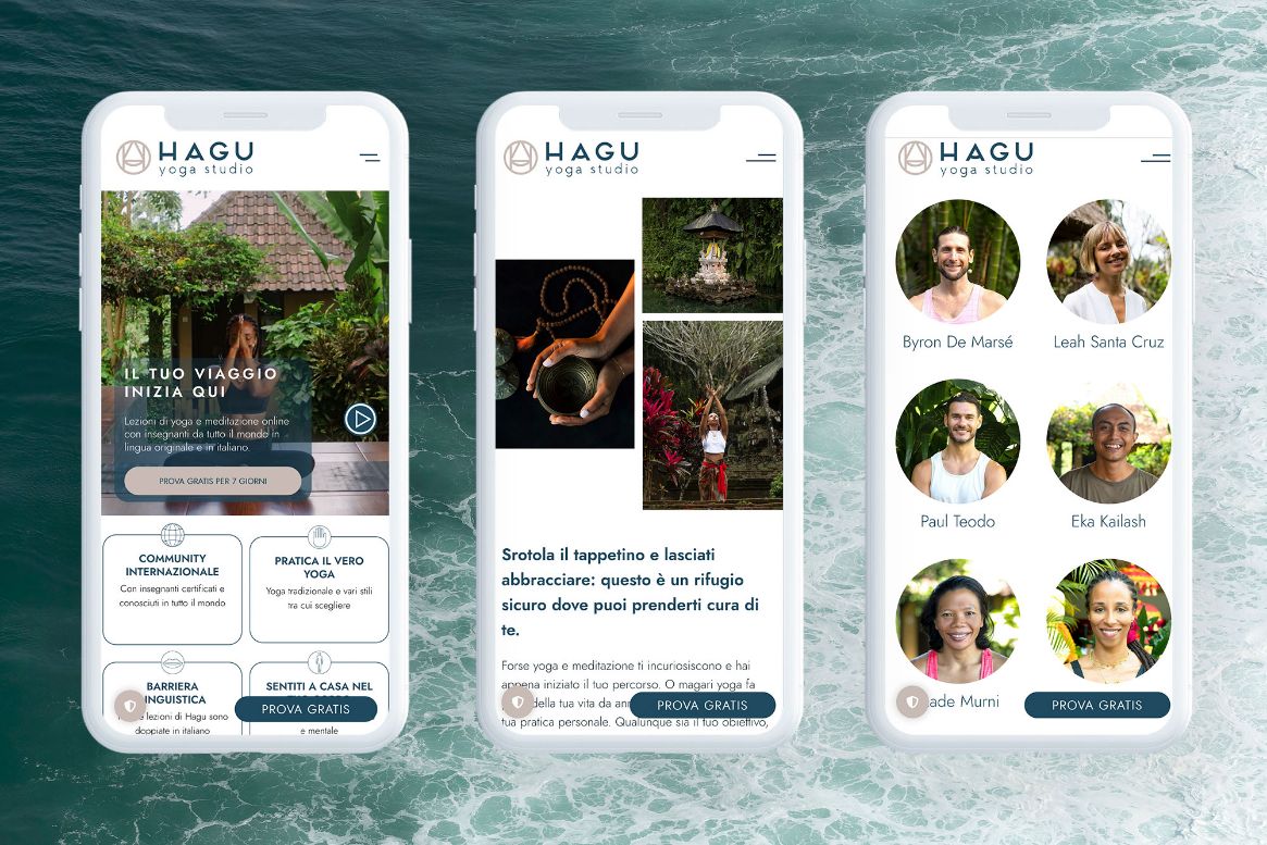 Hagu Yoga Studio • Caso Studio • Graffette • Web Agency